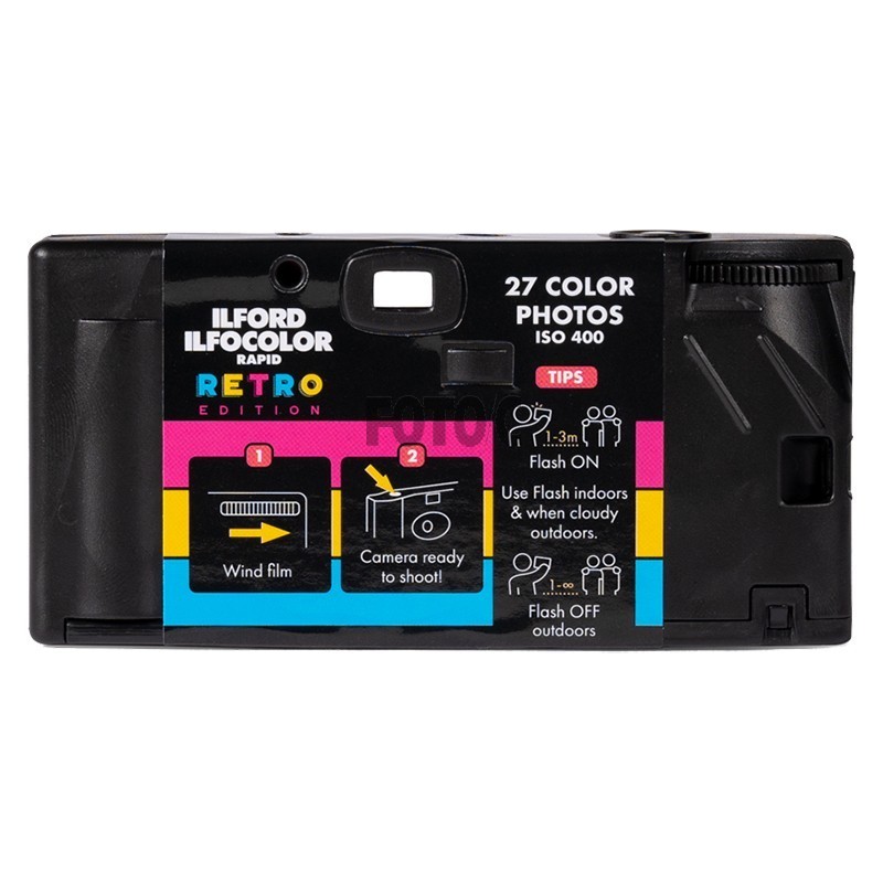 Ilford Ilfocolor Single Use Camera Color, 27 exp. Rapid Retro Edition